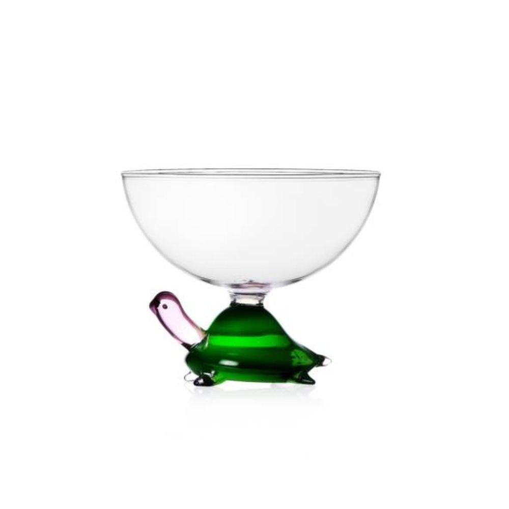 Bol din sticla, Broasca testoasa Green, 11 cm, Animal Farm - Ichendorf