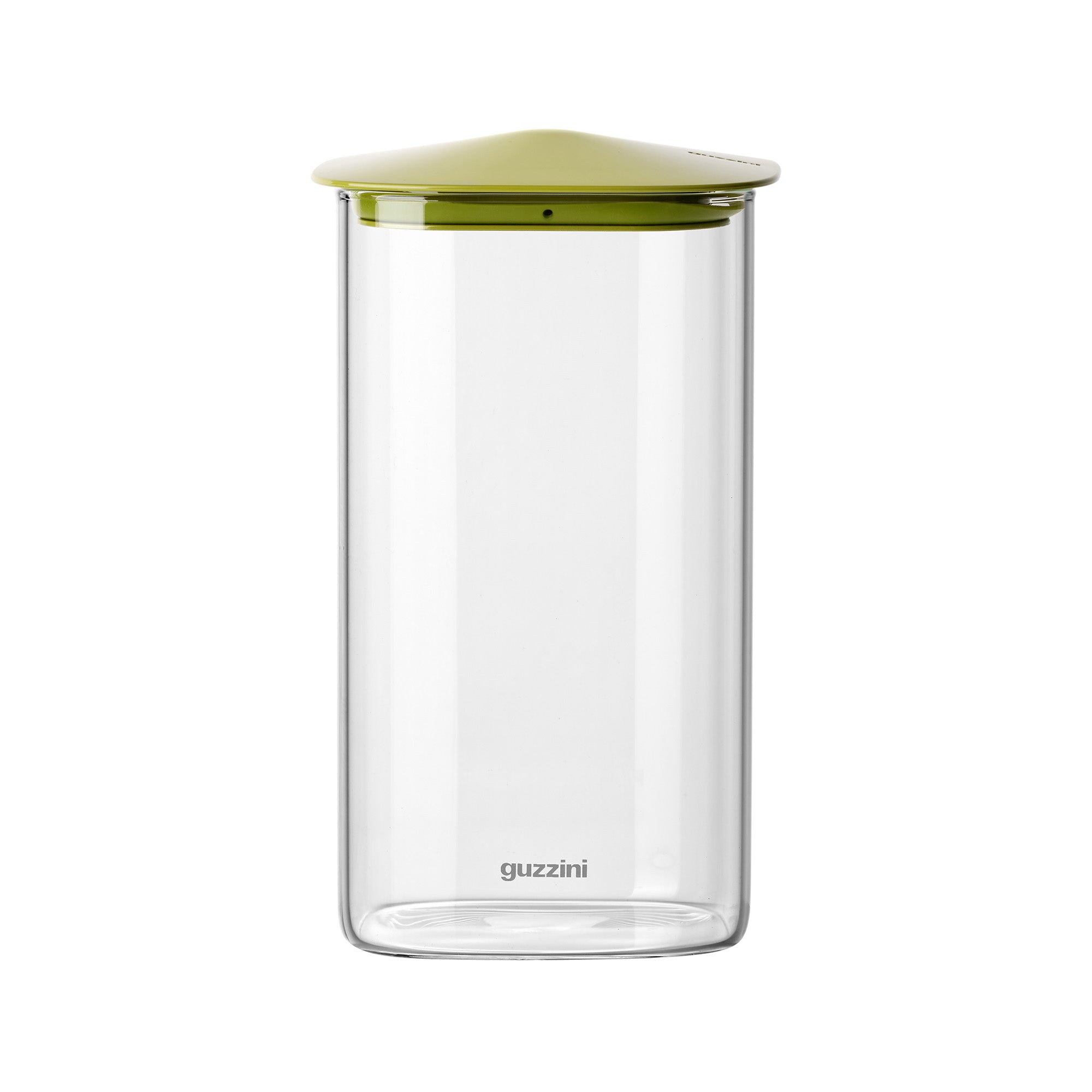 Borcan cu capac verde, forma patrata, 1400 ml, Fresh & Style - GUZZINI
