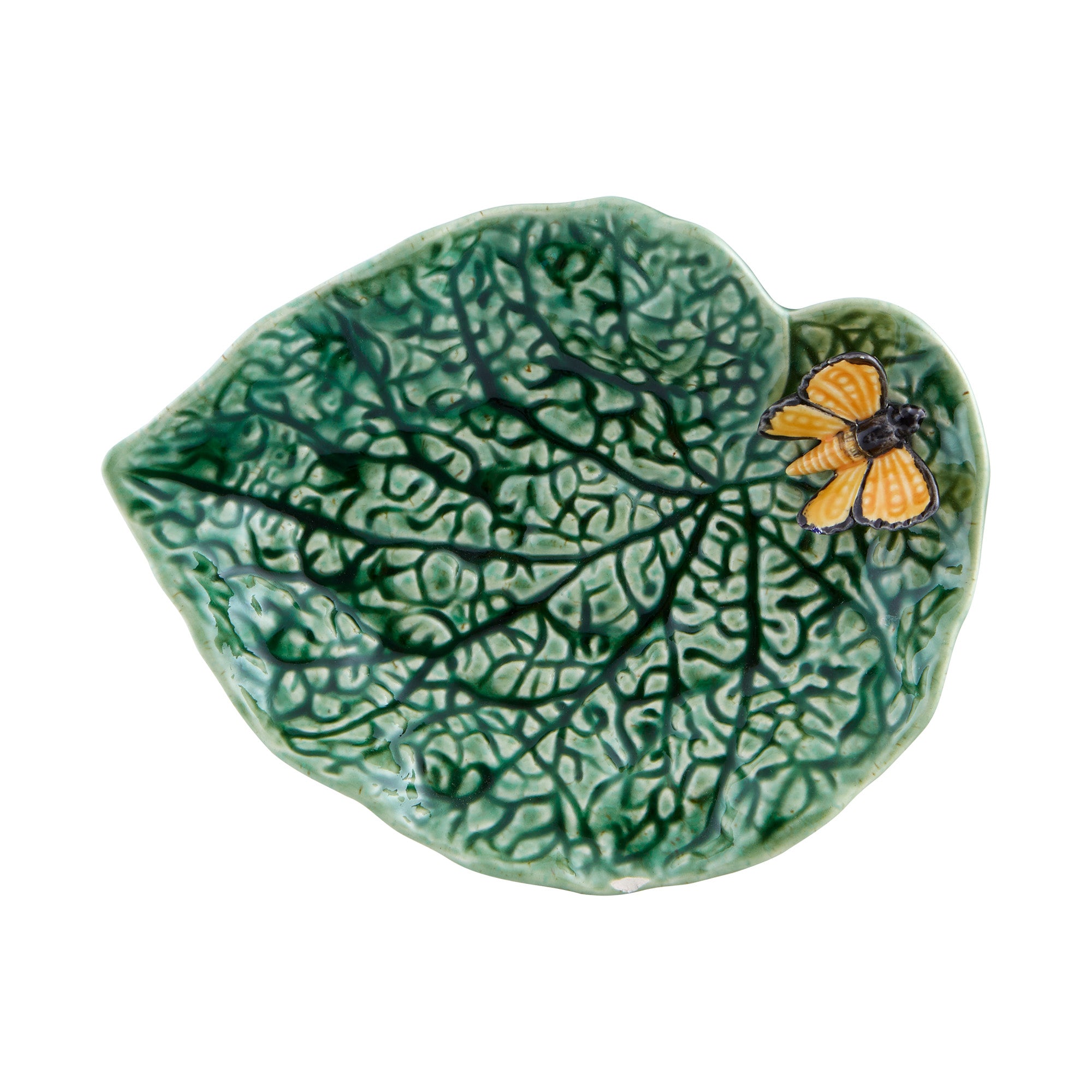 Platou ceramic frunza cu gargarita, 14 cm, Folhas do Campo - Bordallo ...